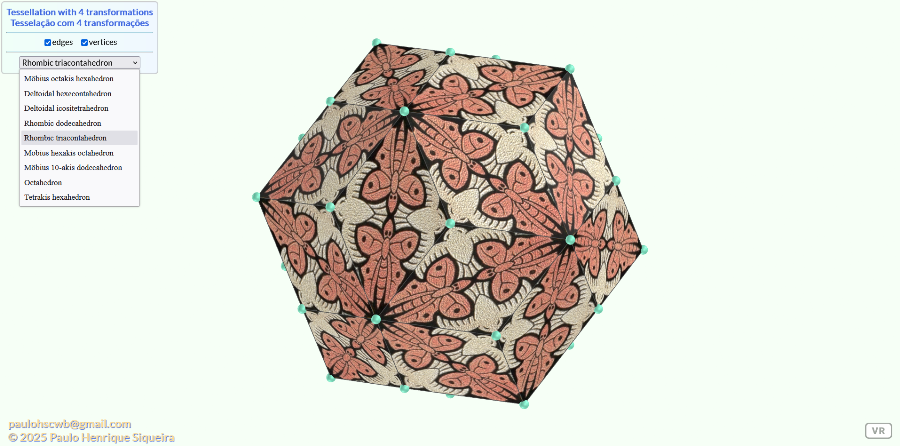 Polyhedra tessellation | Polyhedra tessellation in Virtual Reality